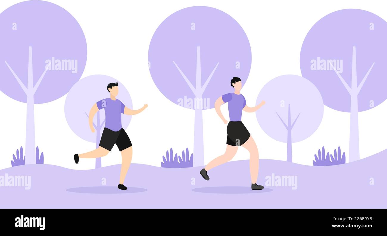 Woman track walking Stock Vector Images - Alamy