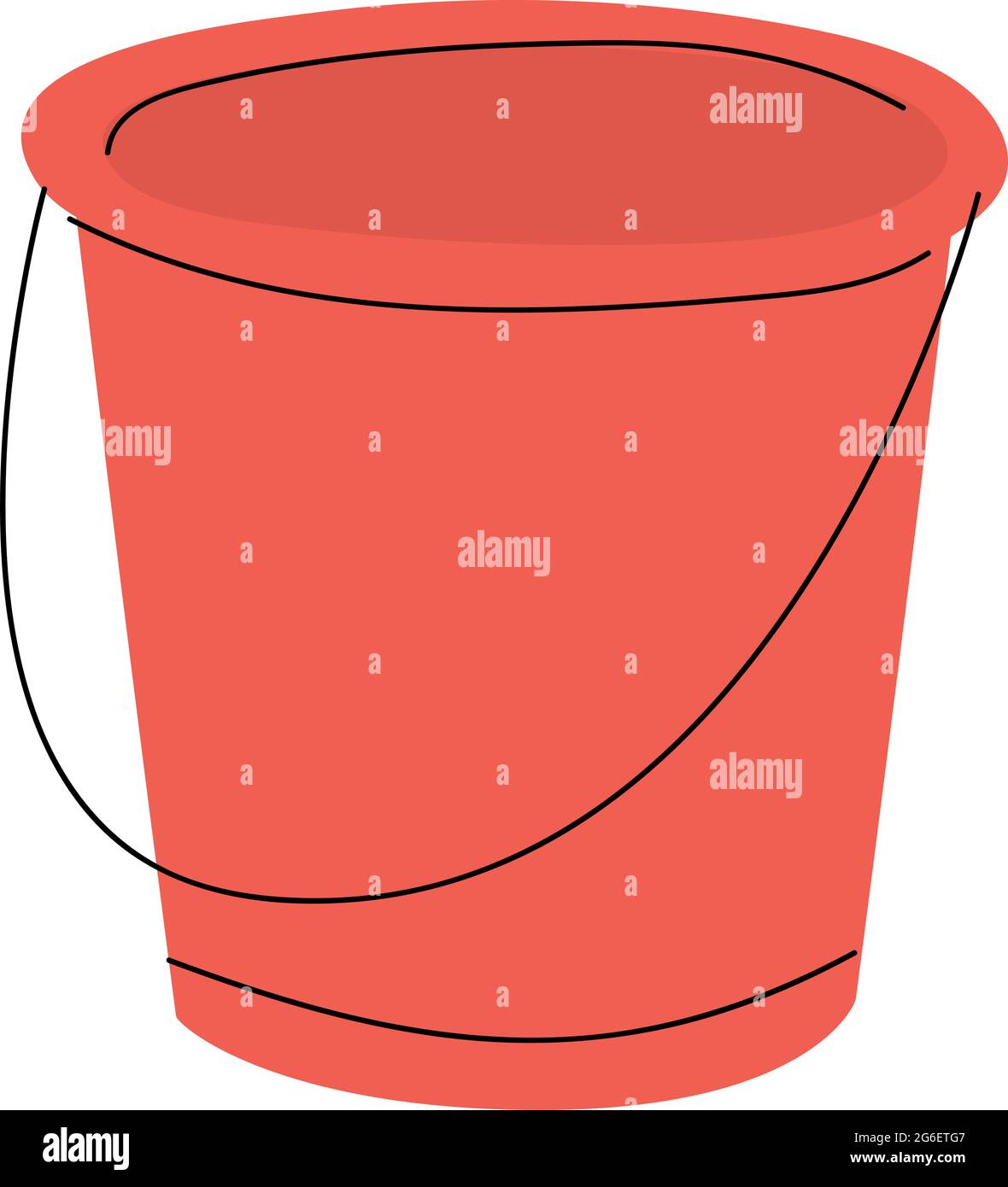 red bucket design Stock Vector Image & Art - Alamy