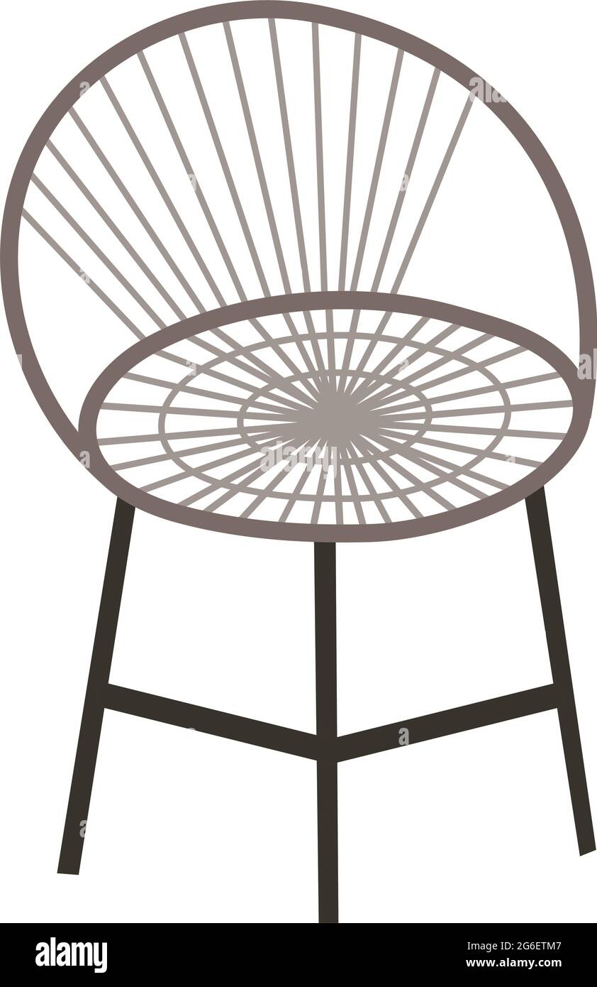 round metalic chair Stock Vector Image & Art - Alamy