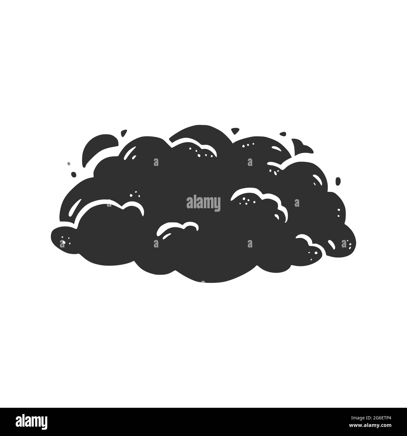 Cloud Explosion Doodle Sketch