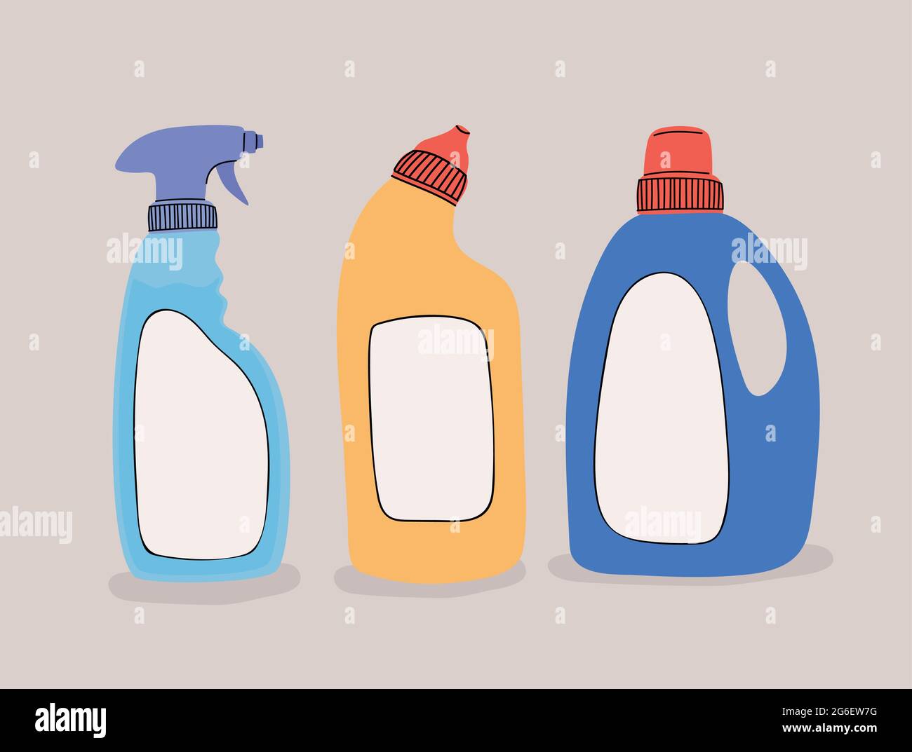 three disinfectant bottles Stock Vector Image & Art - Alamy