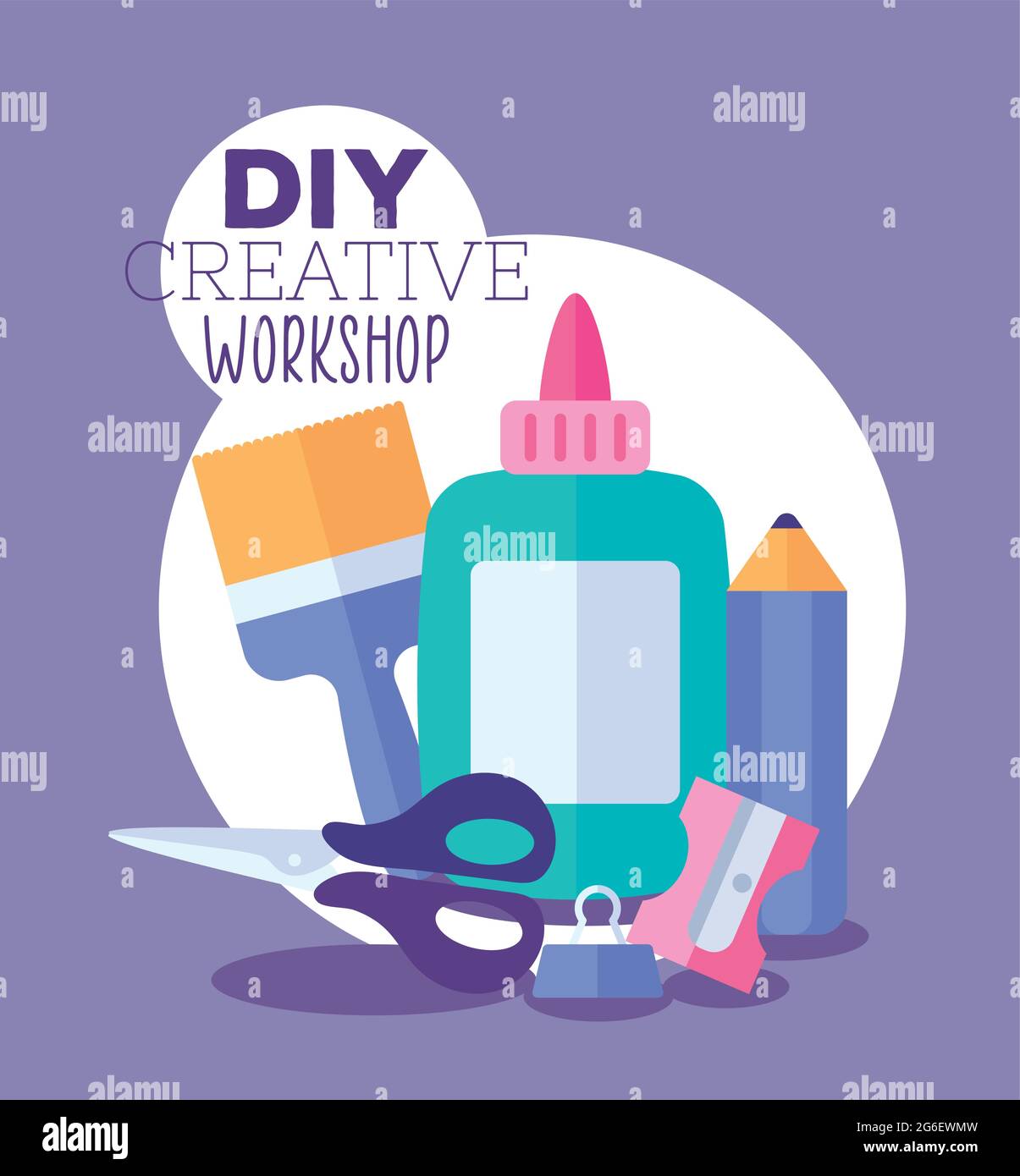 diy creative workshop phrase Stock Vector Image & Art - Alamy