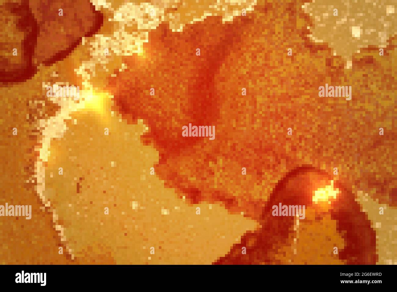 Amber, red and gold abstract marble pattern with sparkles. Vector ...
