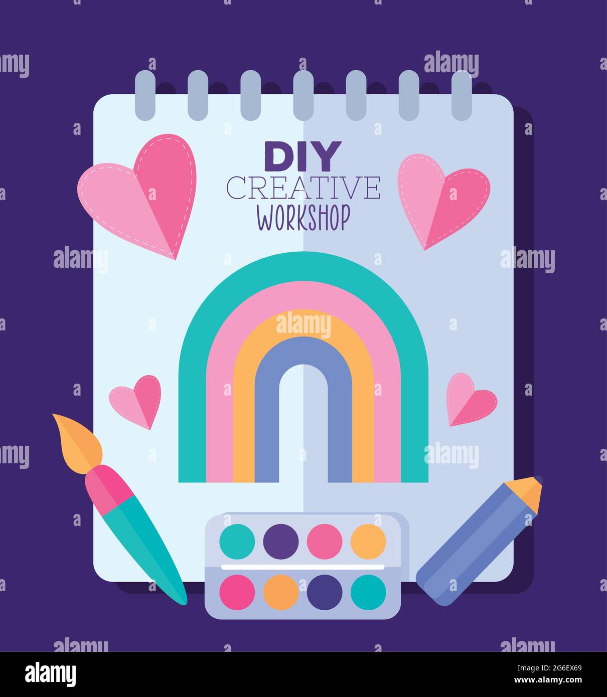 diy creative workshop Stock Vector Image & Art - Alamy