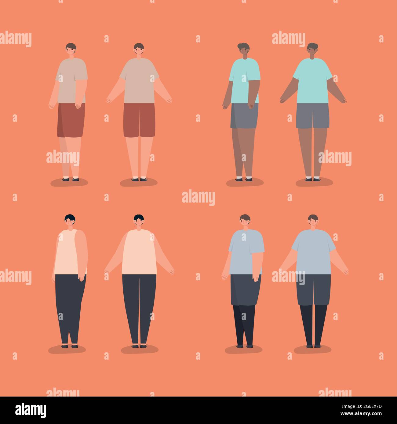 group of gym boys Stock Vector Image & Art - Alamy