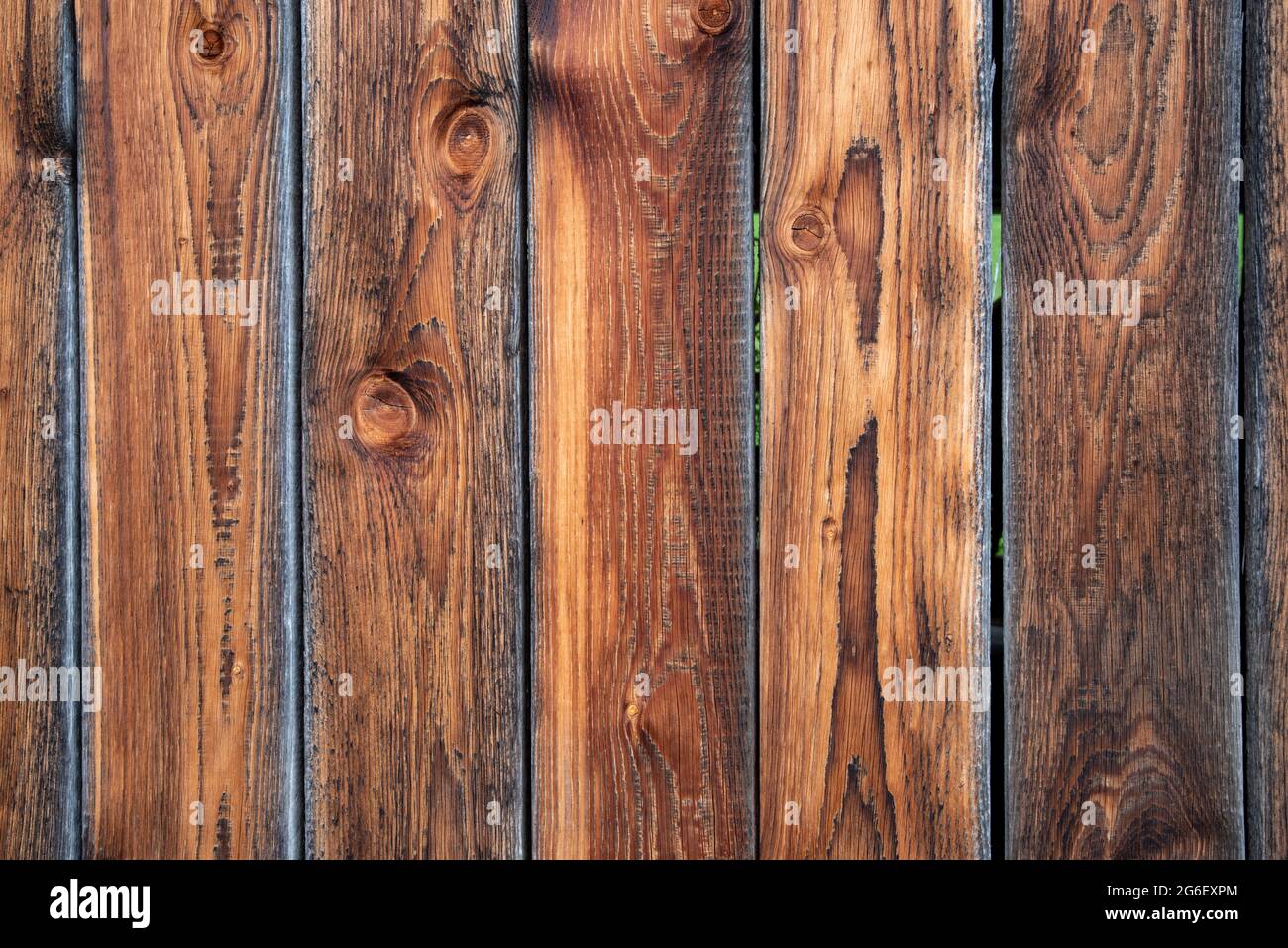 Barrel texture wood background with metal rusty straps. Natural wooden ...