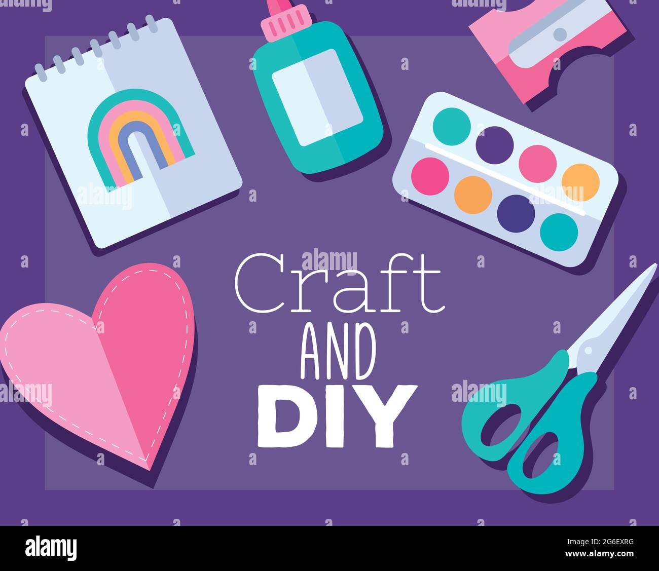 craft and diy lettering Stock Vector Image & Art - Alamy