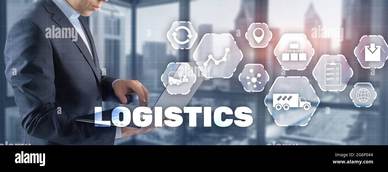 Logistic network distribution concept 2021. Smart technology Stock ...