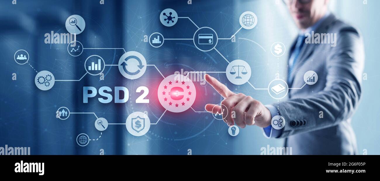 Payment Services Directive revised PSD2. EU Payment Directive Stock ...