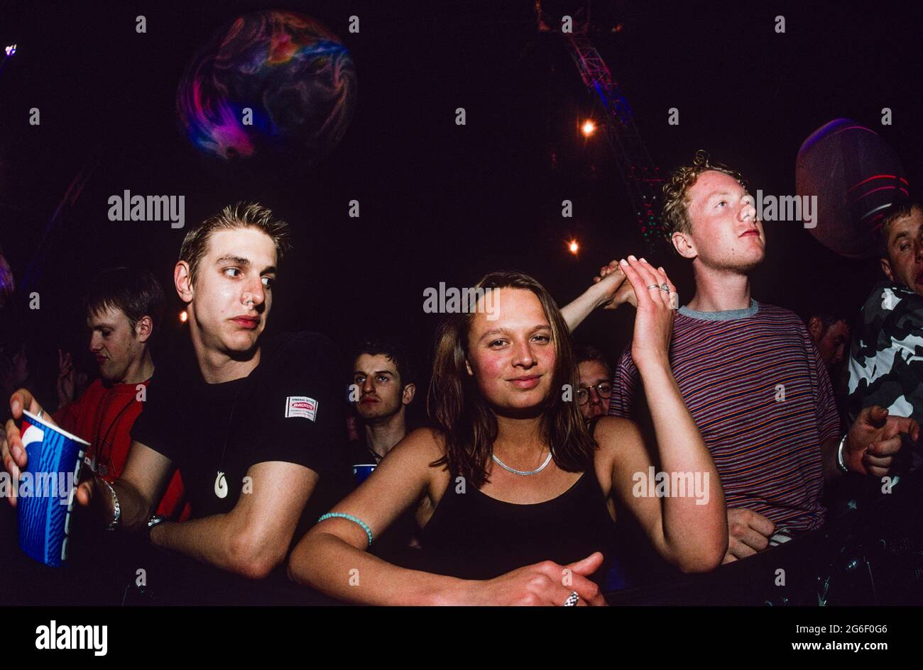 Ravers attending, Tribal Gathering an all night rave held in the ...