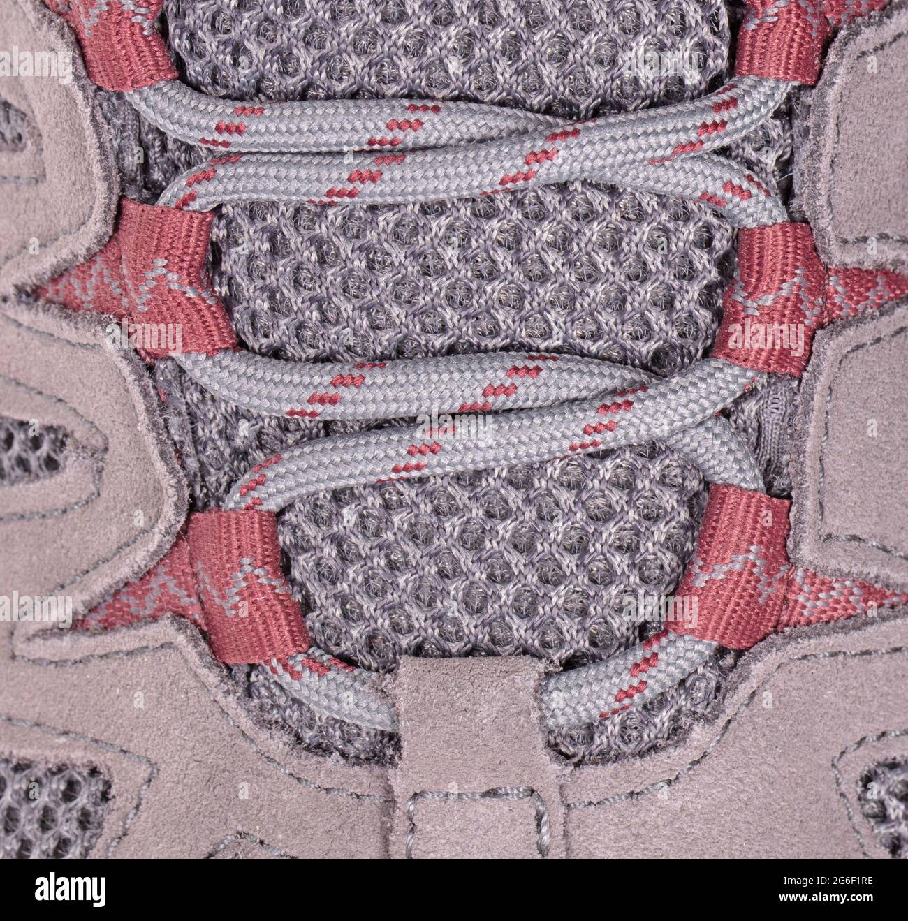 Details of a hiking shoe isolated, selective focus Stock Photo - Alamy