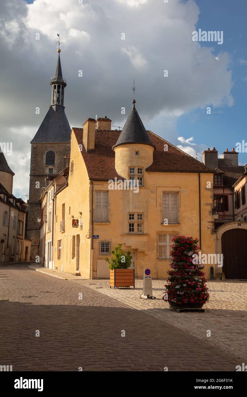 Old village Avallon, France Stock Photo - Alamy