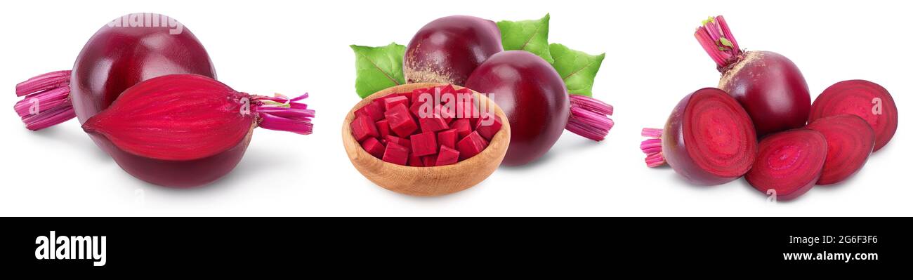 beetroot isolated on white background with full depth of field. Top ...