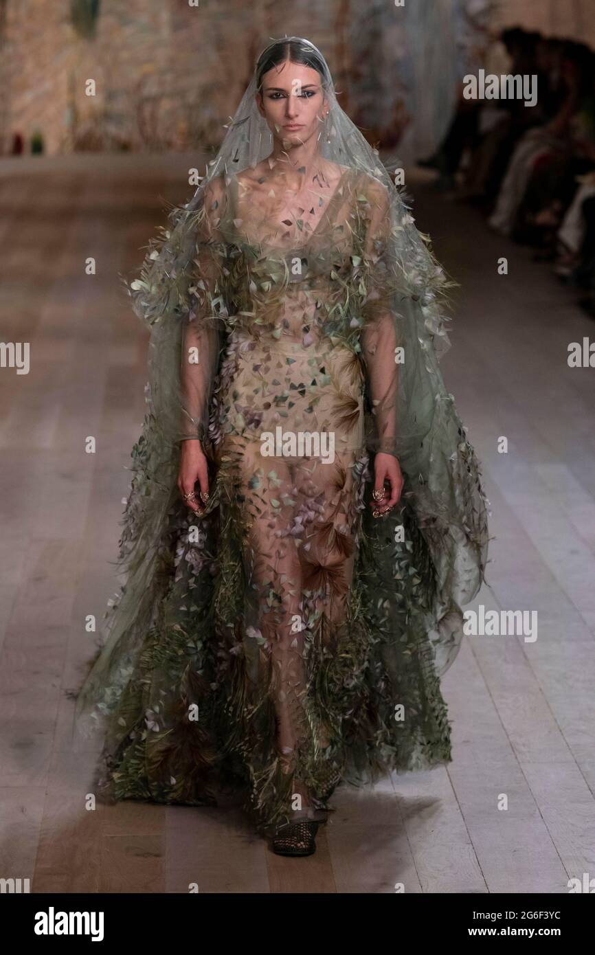 Paris, France. 05th July, 2021. Model Chai Maximus at DIOR Haute ...