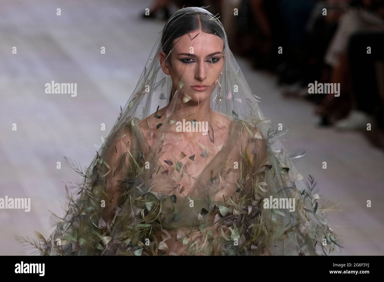 Paris, France. 05th July, 2021. Model Chai Maximus at DIOR Haute ...