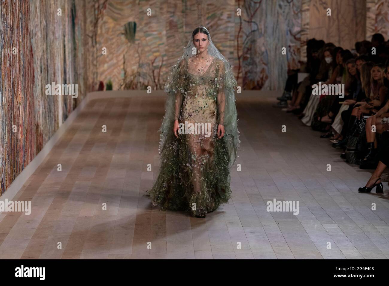 Paris, France. 05th July, 2021. Model Chai Maximus at DIOR Haute ...