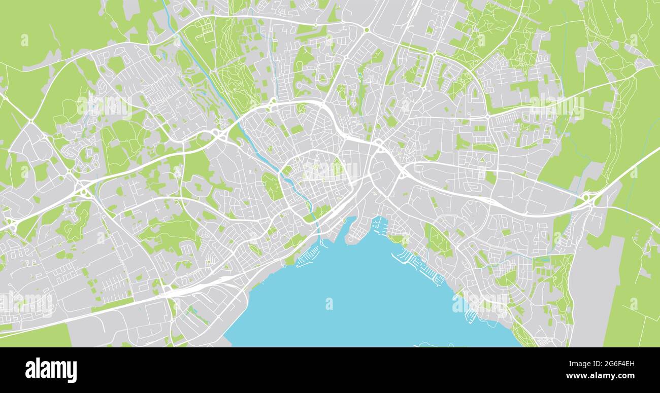 Urban vector city map of Vasteras, Sweden, Europe Stock Vector Image ...