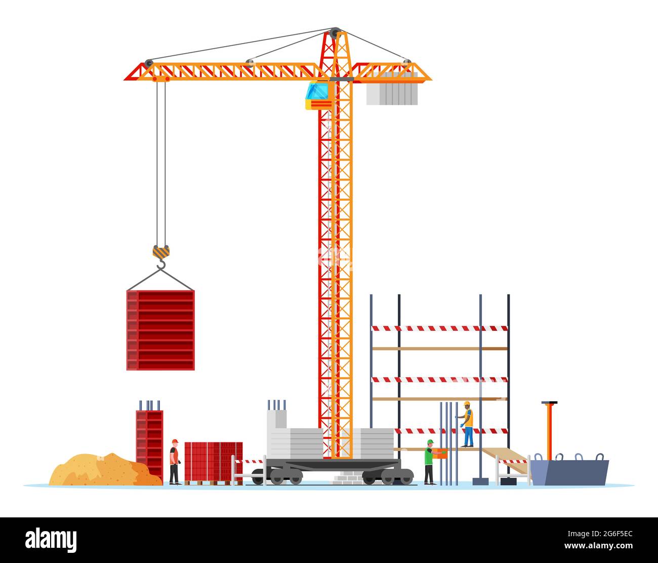 Foundation house under construction building Cut Out Stock Images ...