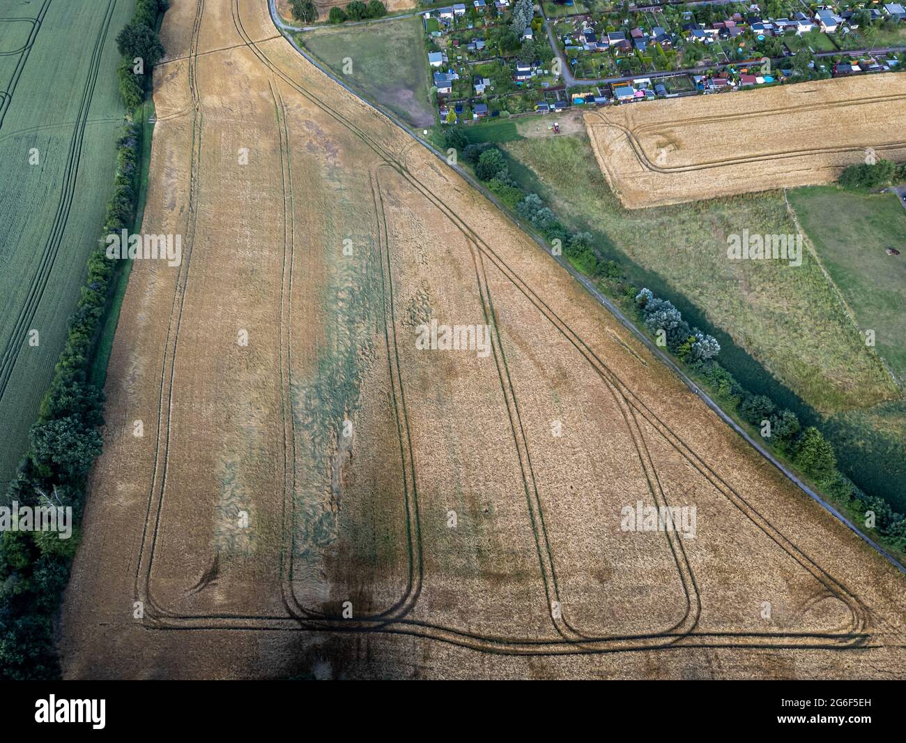 Dry field from Above background Stock Photo - Alamy
