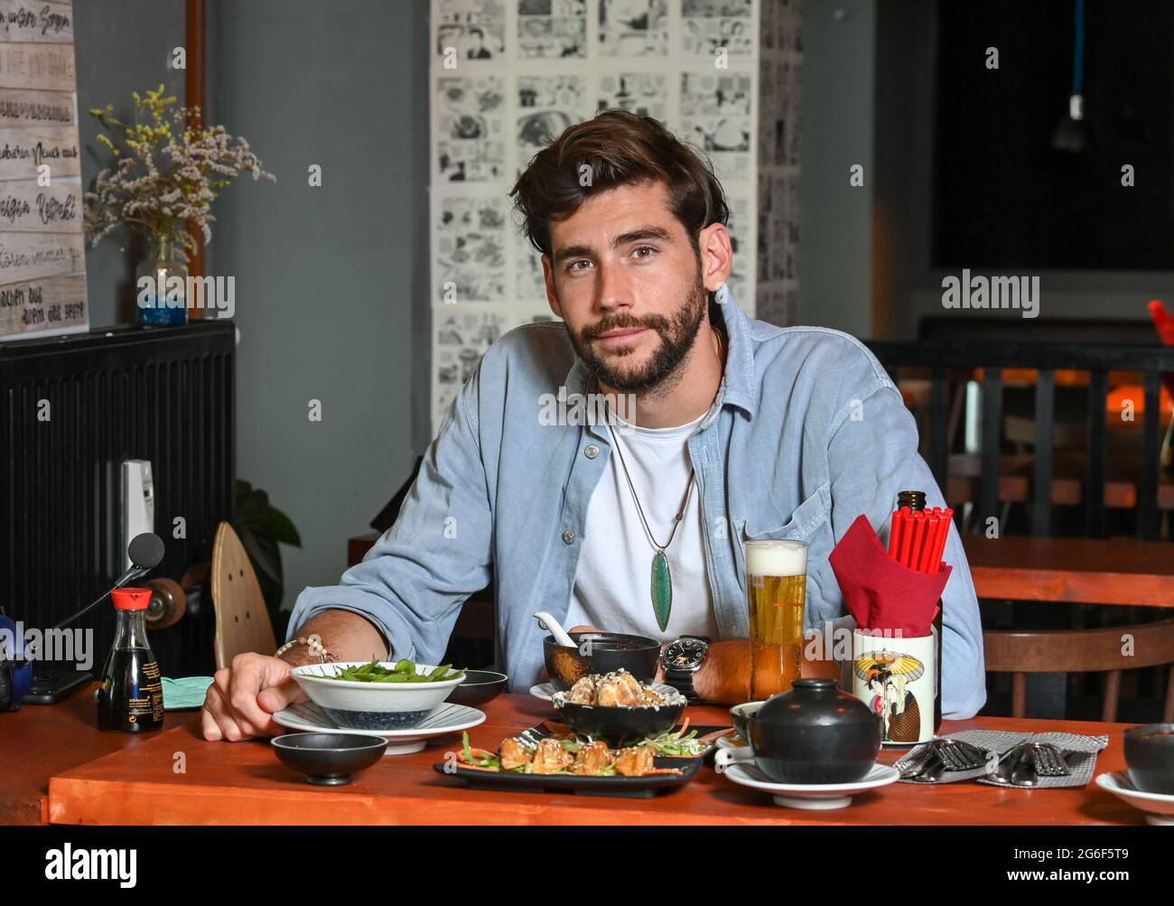 Berlin, Germany. 02nd July, 2021. The Spanish-German pop singer Alvaro ...