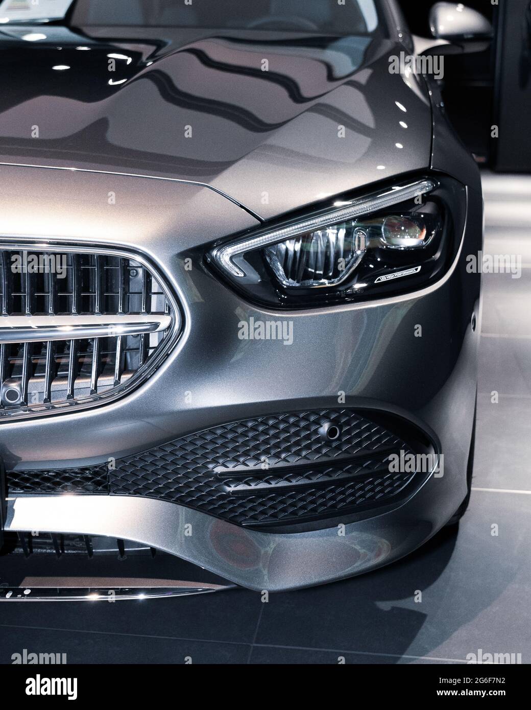 Detail Shots Mercedes AMG C200 Stock Photo - Alamy