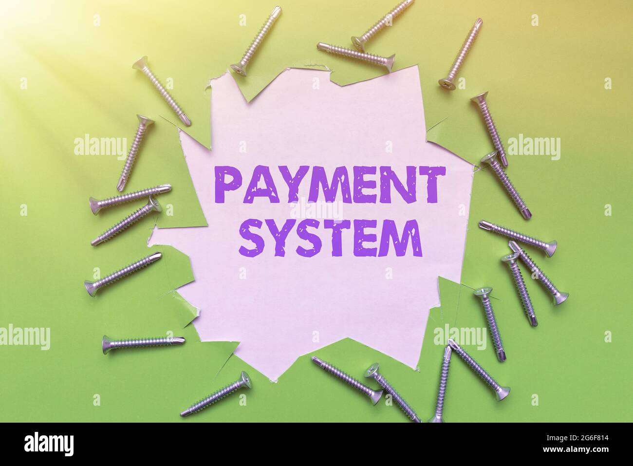 Sign displaying Payment System. Business concept different transaction ...