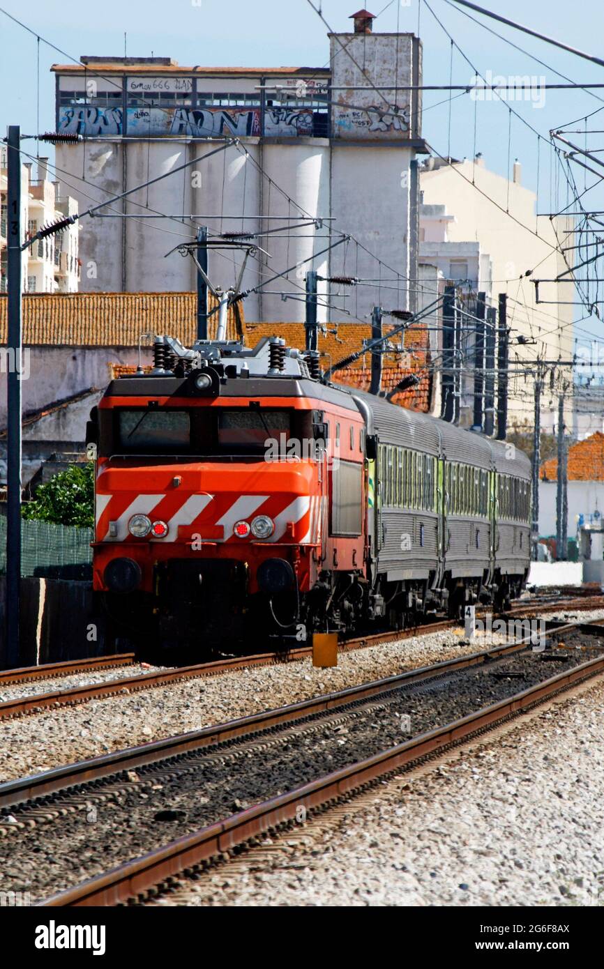 Modern Train On Tracks High Resolution Stock Photography and Images - Alamy