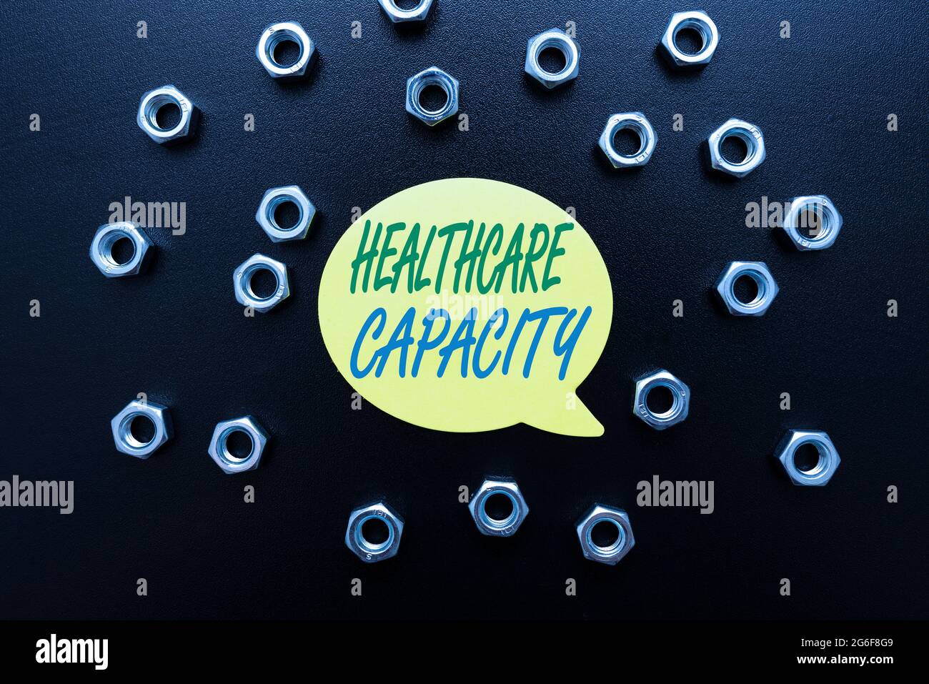 Sign displaying Healthcare Capacity. Concept meaning maximum amount of ...