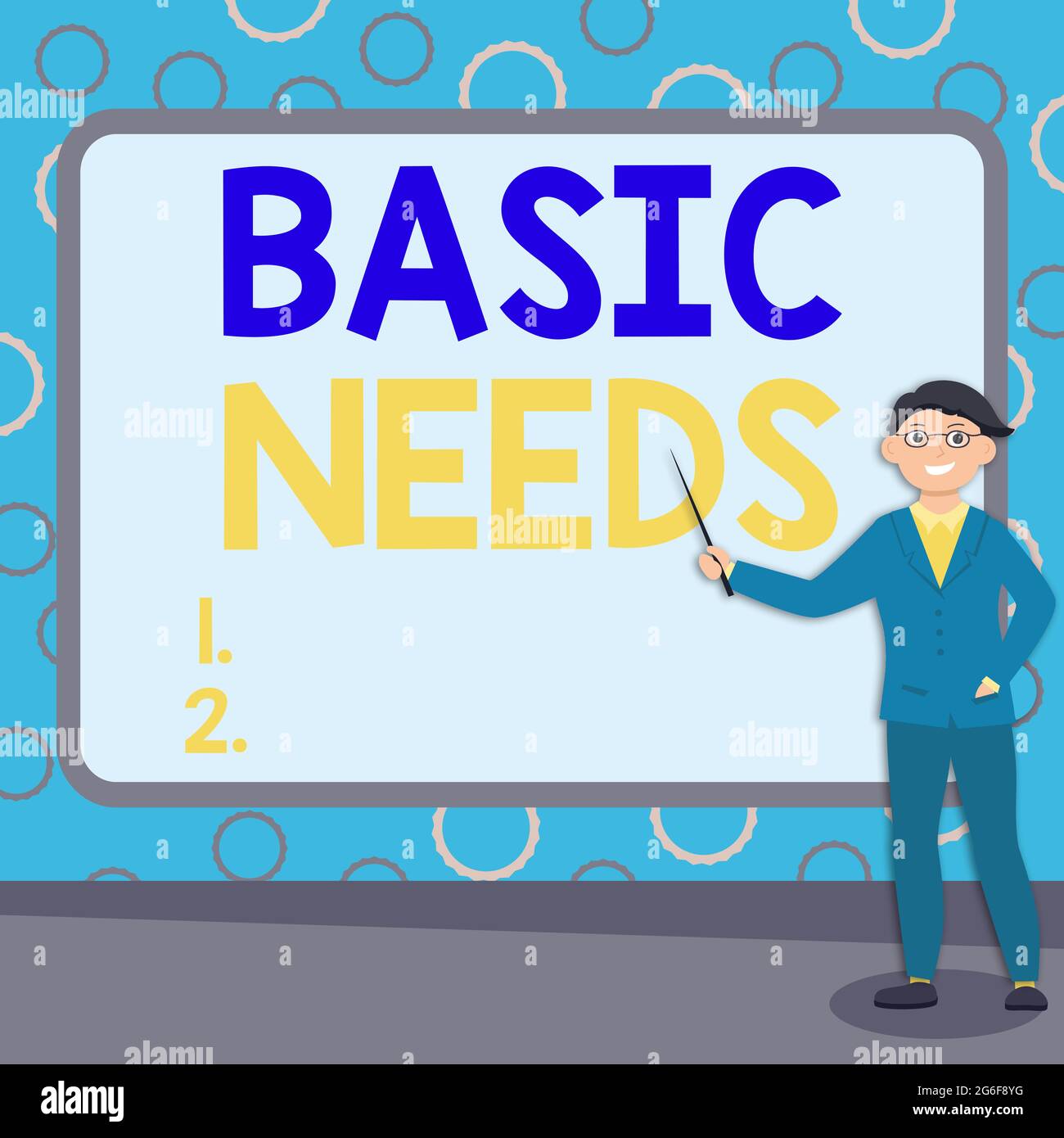 Conceptual caption Basic Needs. Word Written on necessary to sustain ...