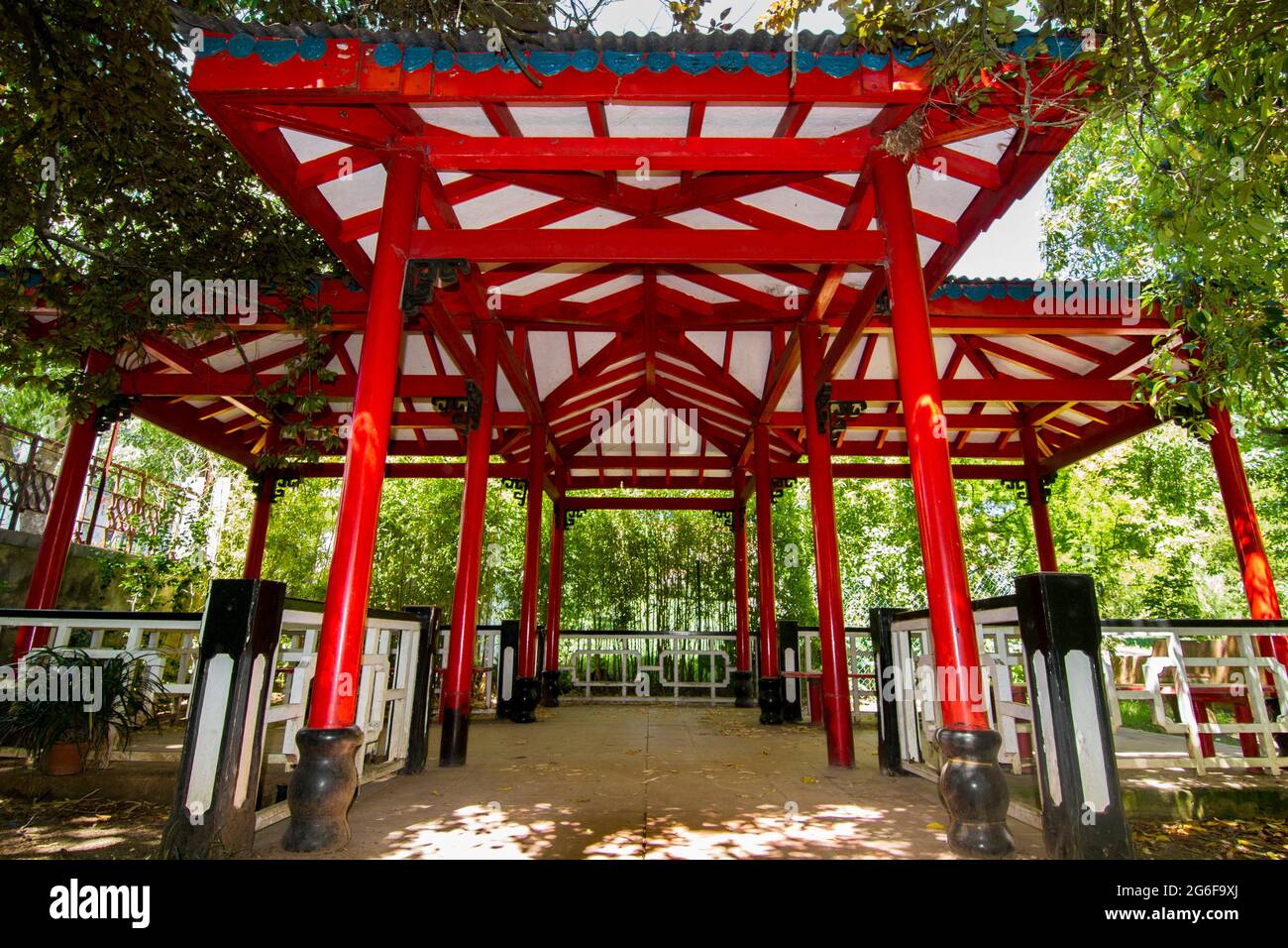 Wooden garden structure hi-res stock photography and images - Alamy