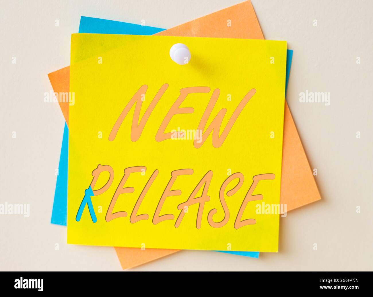 Text showing inspiration New Release. Conceptual photo announcing ...