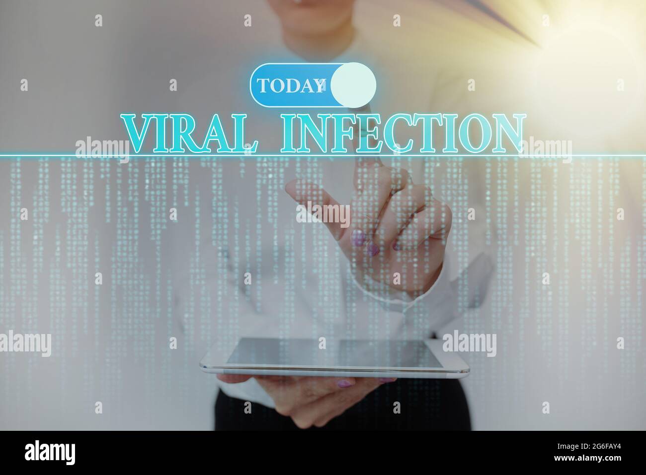 Text caption presenting Viral Infection. Word Written on Specific ...