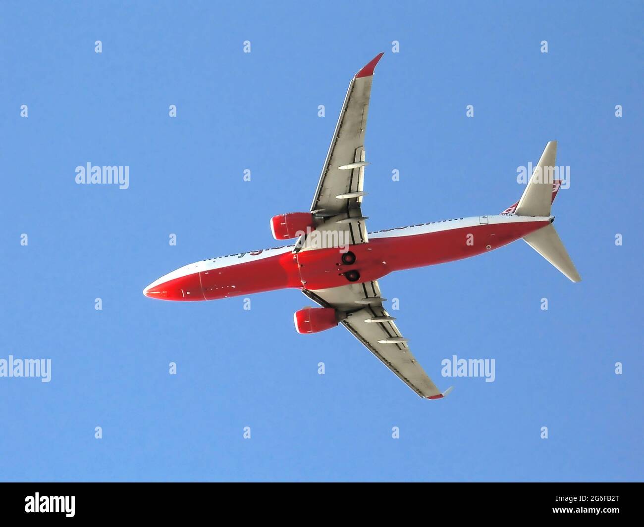 Commercial Airplanes Taking Off