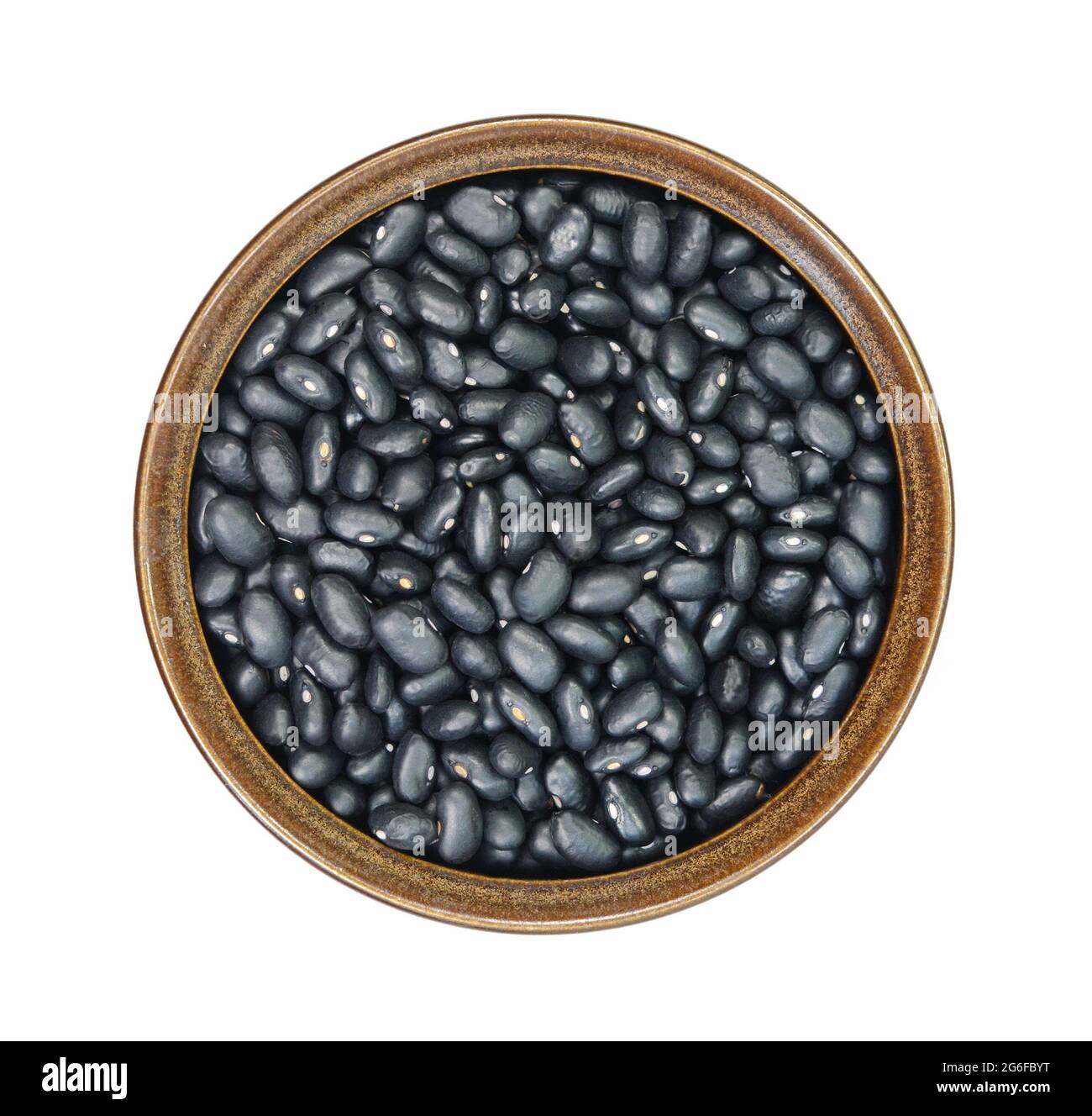 Pile of black beans ( Urad dal, black gram, vigna mungo ) isolated on ...