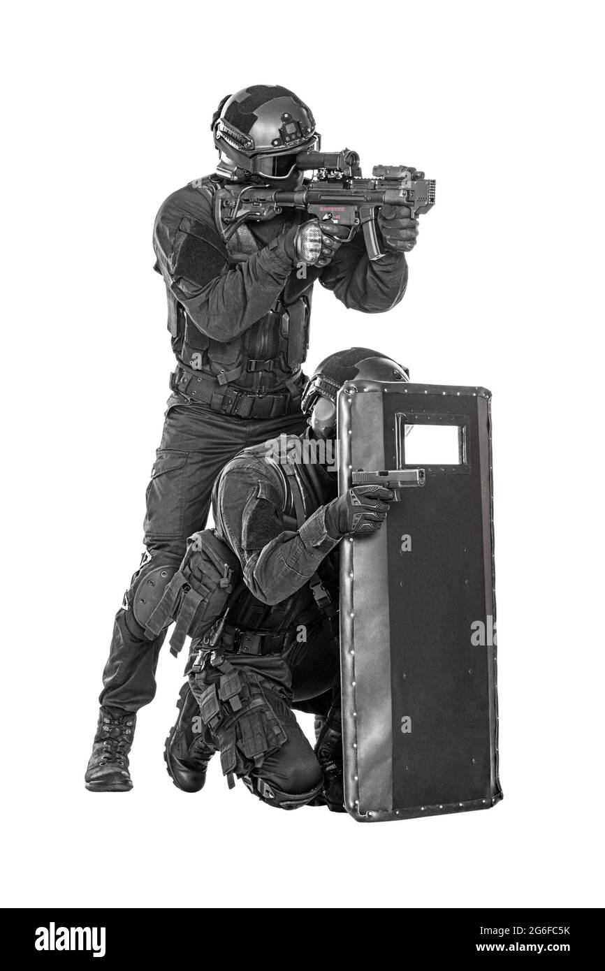 Full body riot police Cut Out Stock Images & Pictures - Alamy