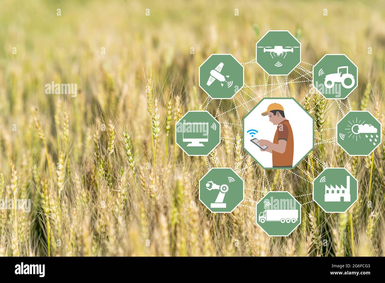Smart agricultural and farming signs Stock Photo - Alamy