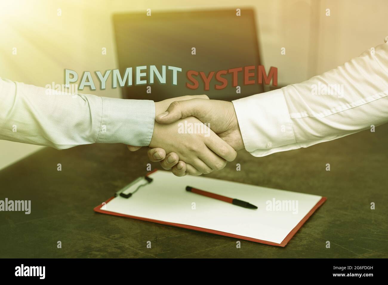Handwriting text Payment System. Business approach different ...
