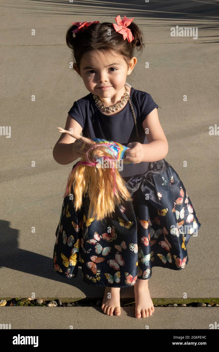 Girl plays barbie hi-res stock photography and images - Alamy