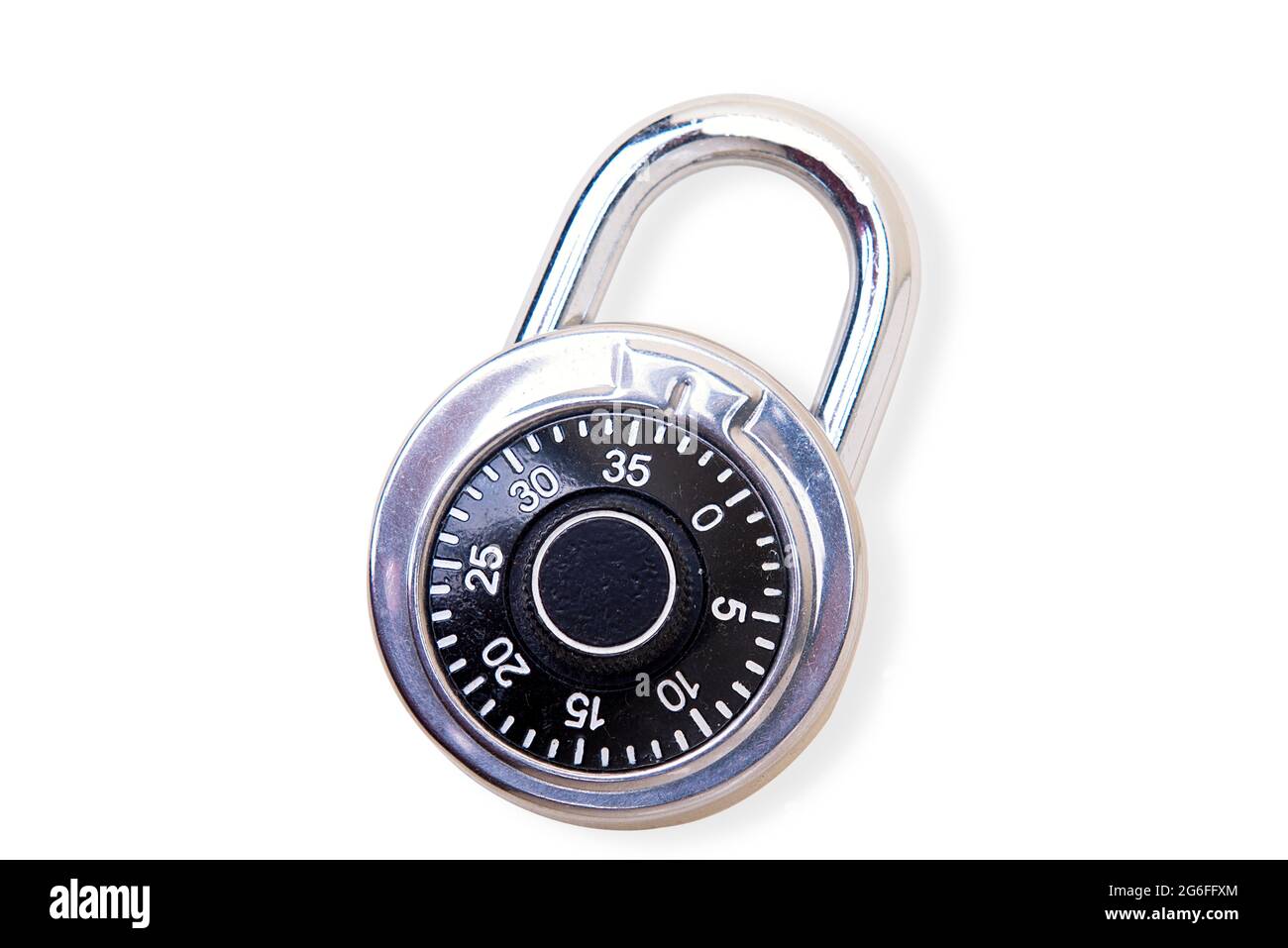 Padlock isolated over white background Stock Photo - Alamy