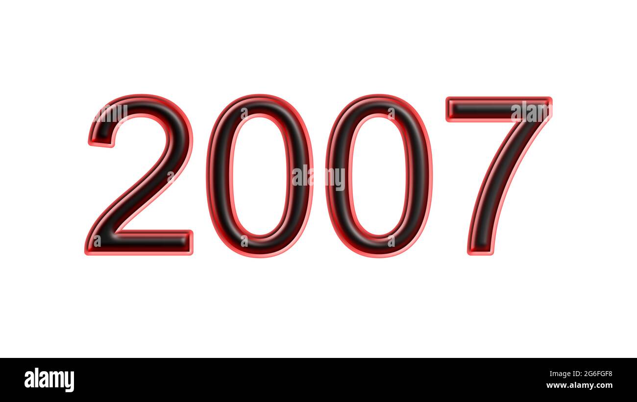 2007 number Cut Out Stock Images & Pictures - Alamy