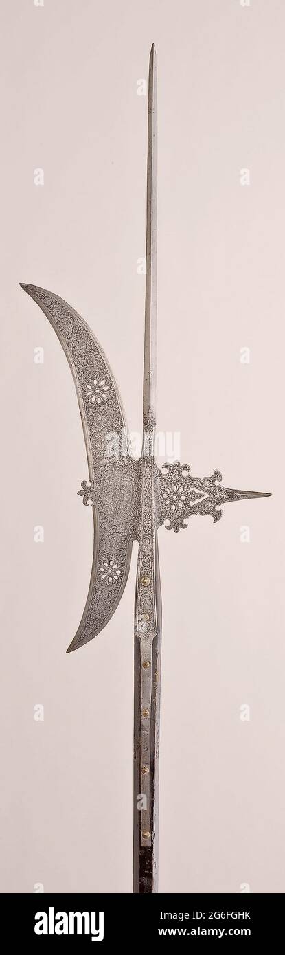 Halberd - 1590/1600 - Italian. Steel, iron, and wood. 1580 - 1610 ...