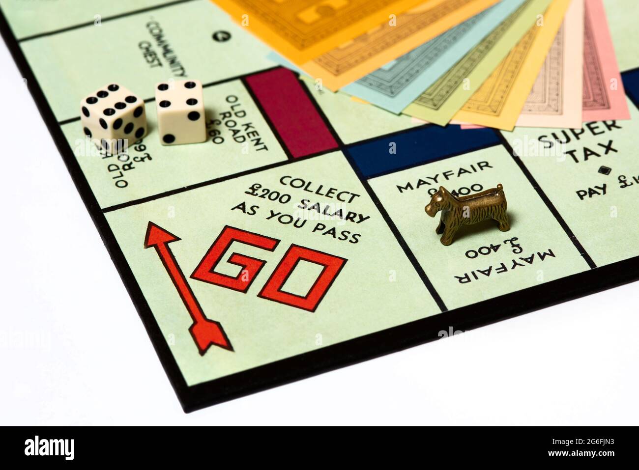 Classic Monopoly Board Close Up