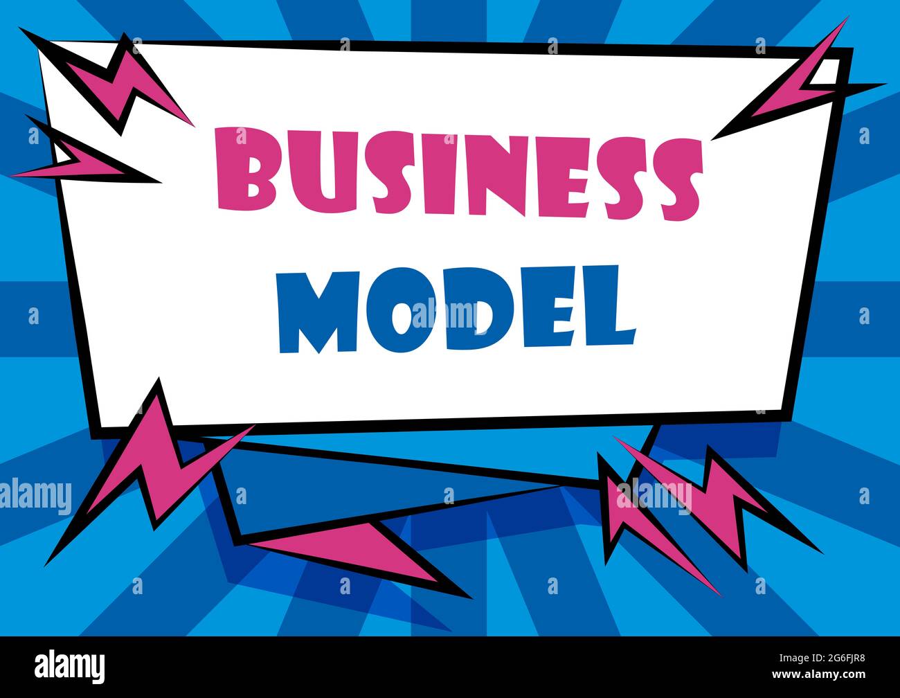 Text caption presenting Business Model. Word Written on model showing ...