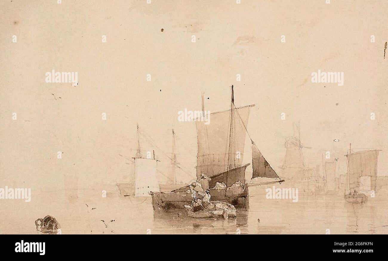 Graphite and brush with brown wash hi-res stock photography and images ...