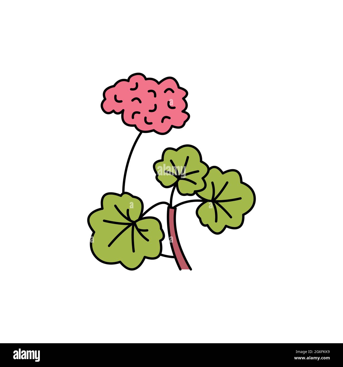 Geranium olor line icon. Essential oils. Pictogram for web page, mobile ...