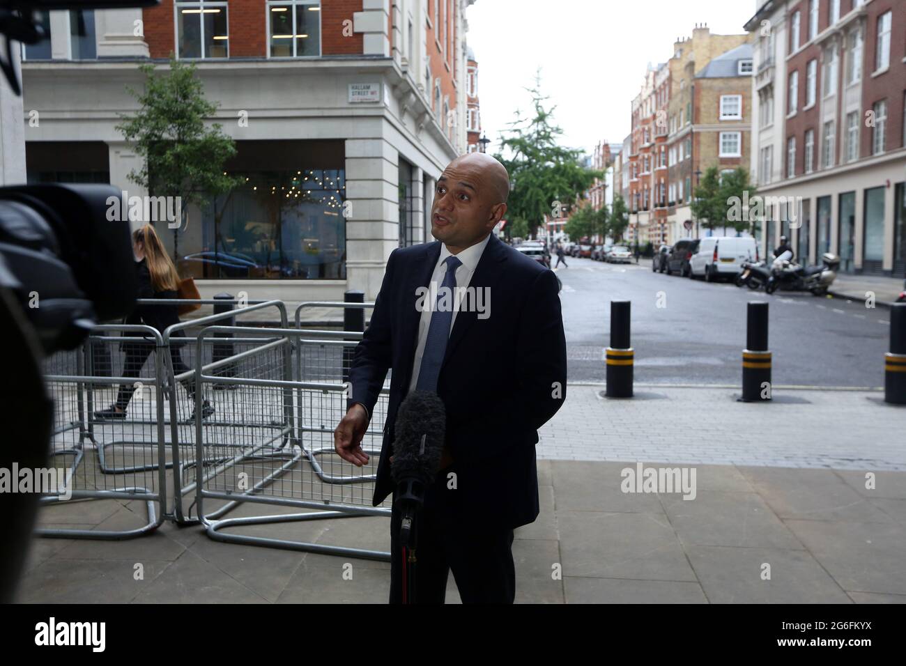 London, England, UK. 6th July, 2021. UK Secretary of State fo Health ...