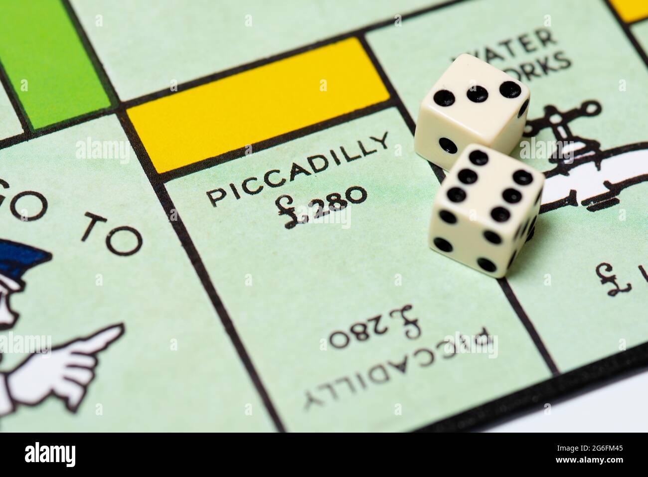 Classic Monopoly Board Close Up