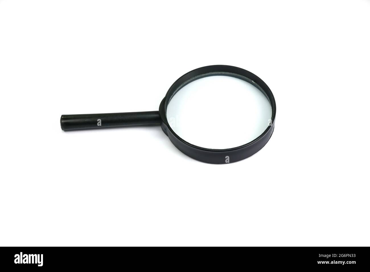 Magnifying glass isolated on white background Stock Photo - Alamy