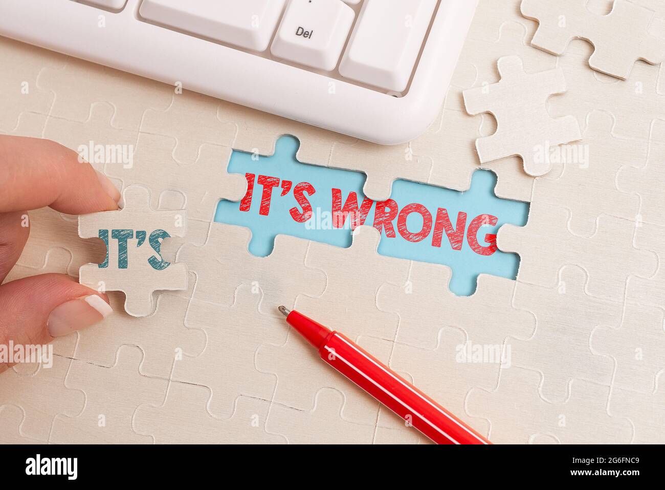 Inspiration showing sign Its Wrong. Business overview the reaction of ...