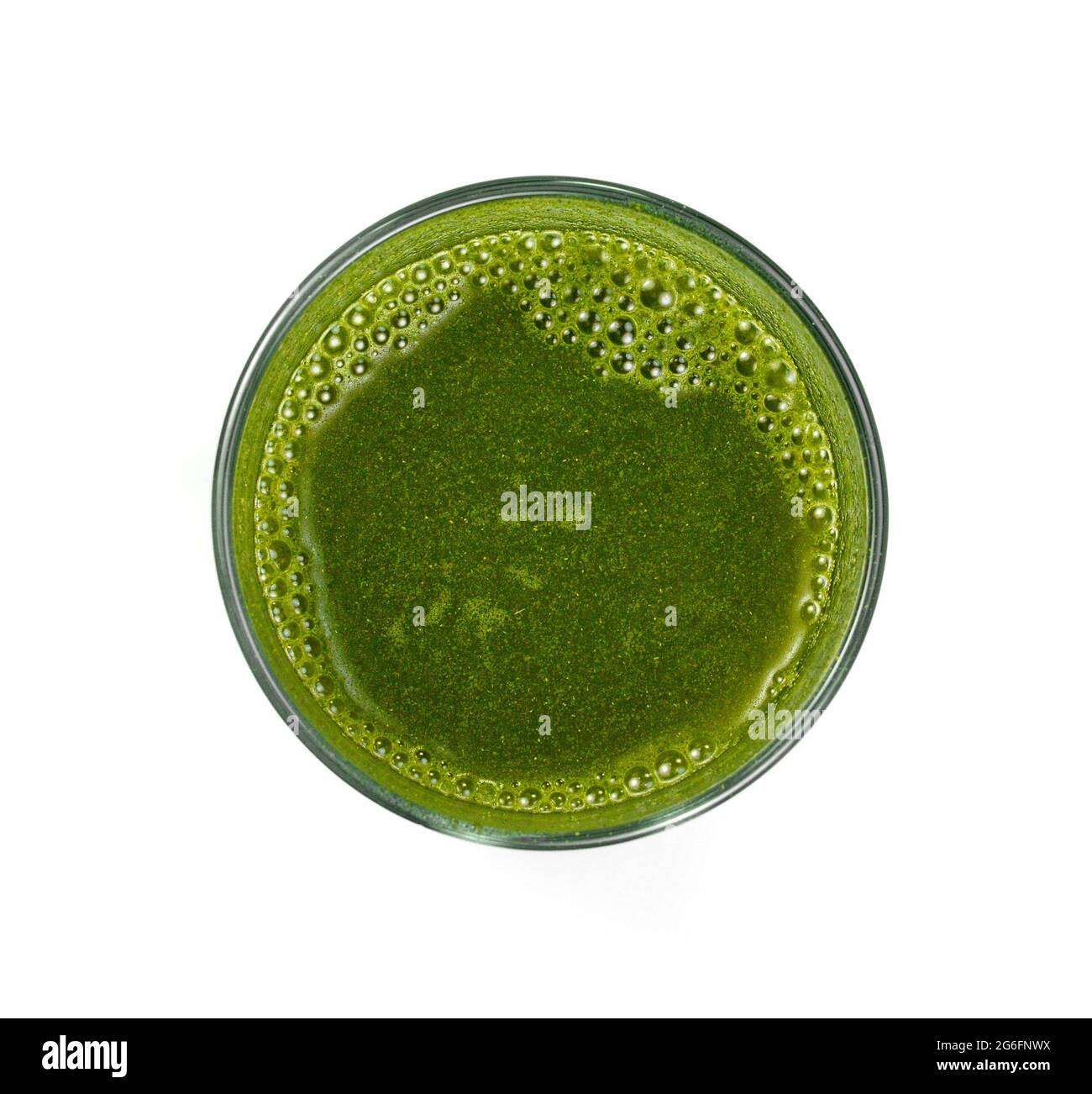 A healthy green drink made from green barley powder. Barley leaf green ...